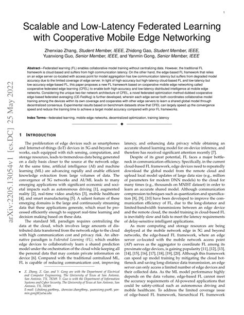 Pdf Scalable And Low Latency Federated Learning With Cooperative