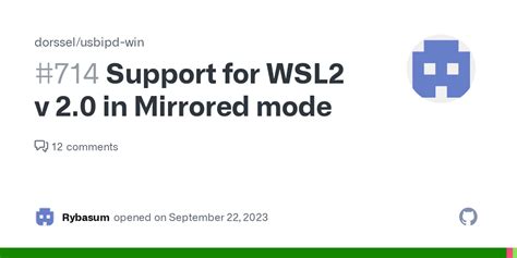 Support For Wsl2 V 20 In Mirrored Mode · Issue 714 · Dorsselusbipd