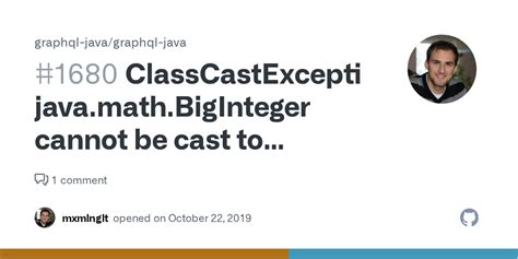 Classcastexception Javamathbiginteger Cannot Be Cast To Javalang