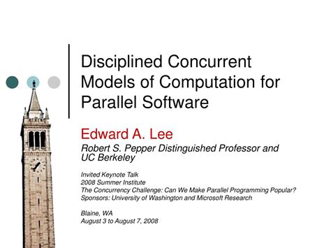 Ppt Decoding Concurrency Challenges With Disciplined Models Of