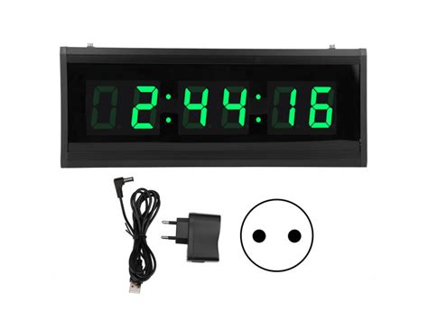 Horloge murale numérique led moderne avec calendrier perpétuel MOSELOTA