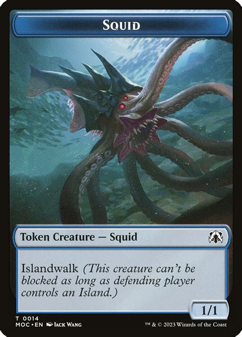 Squid · March Of The Machine Commander Tokens Tmoc 14 · Scryfall
