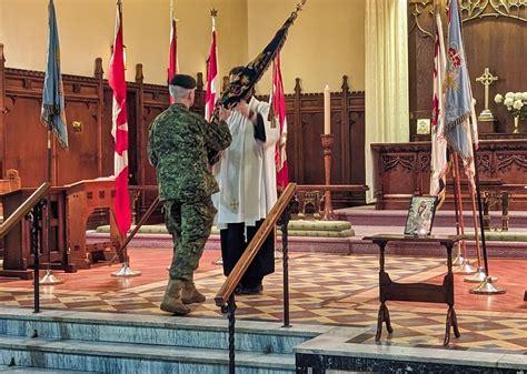 Rmr Holds Annual Church Parade Royal Montreal Regiment