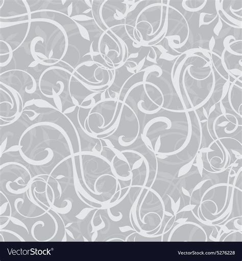 Gray Swirly Texture Seamless Pattern Vector Image On Vectorstock