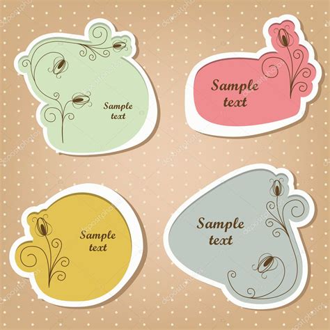 Cute Labels — Stock Vector © Hollymolly 7953321