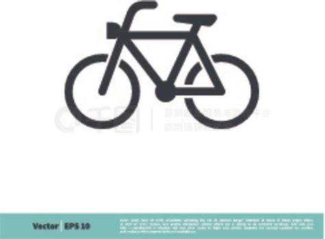 标志免抠元素 自行车图标矢量标志模板插图设计。矢量 Eps 10。 模板免费下载 Eps格式 241像素 编号42848749 千图网
