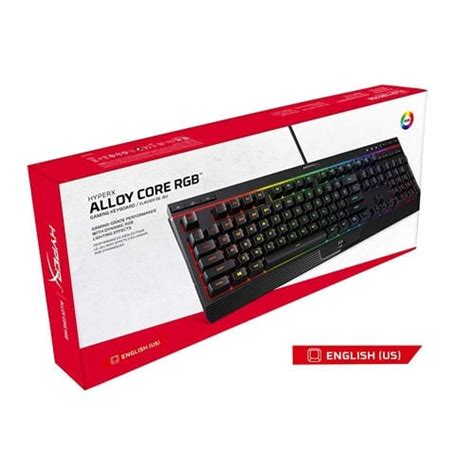 Hyperx Alloy Core Rgb Membrane Gaming Keyboard Comfortable Quiet Silent Keys With Rgb Led