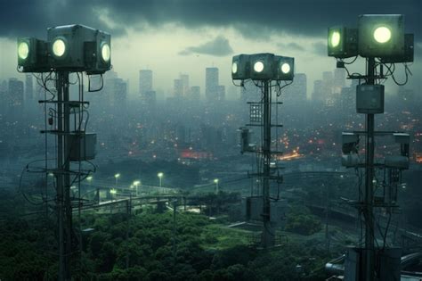 Premium Ai Image Advanced Pollution Monitoring And Control Future