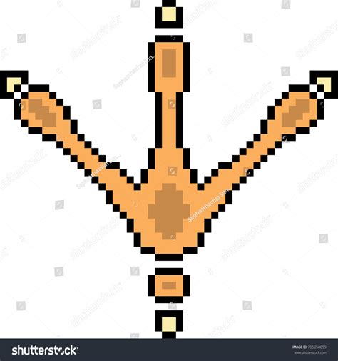 Vector Pixel Art Footprint Isolated Stock Vector Royalty Free