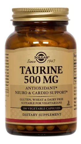 Taurine 500 Mg 100 Vegi Caps Envío Gratis