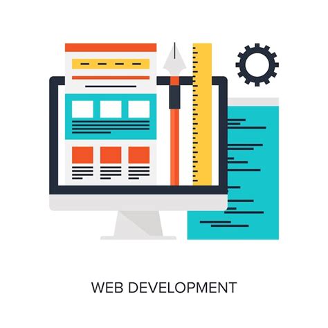 Design E Desenvolvimento Vetor Premium