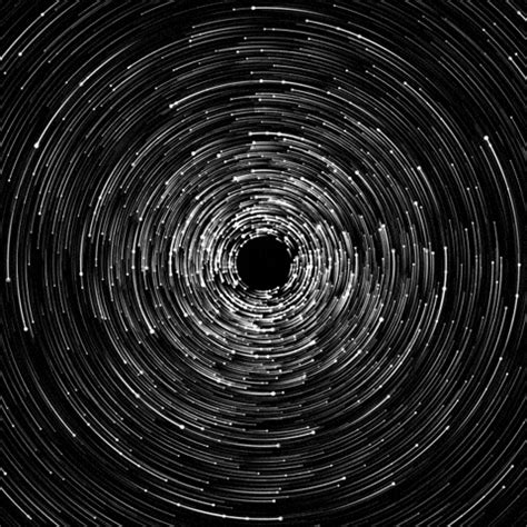 Black And White Starry Sky Artwork Spiral Black Abstract Spiral