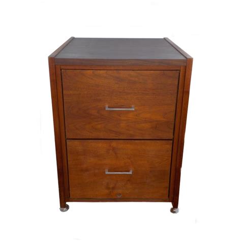 Mid Century Modern Minimalist Wood Filing Cabinet Chairish