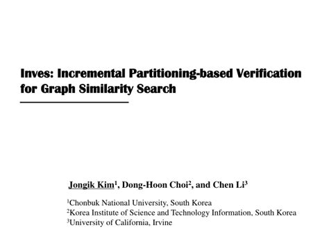 ppt inves incremental partitioning based verification for graph