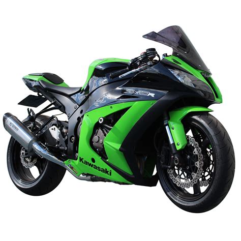 Ponteira Escapamento Esportivo Link Moto Kawasaki ZX 10R Racing Inox