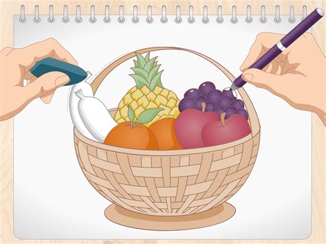 Dibujos De Canastas Con Flores Para Pintar