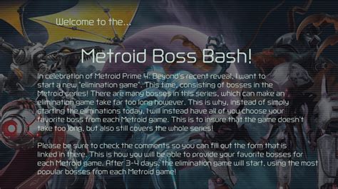 Metroid Boss Bash Intro Rmetroid