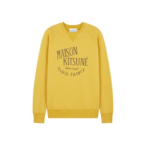 메종 키츠네 팔레이스 로얄 클래식 스웨트셔츠 트렌치 Maison Kitsune Kream