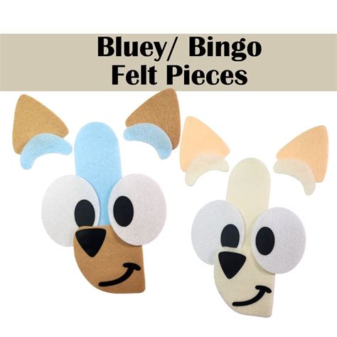 Bluey Bingo Character Felt Pieces Serwer2311392 Home Pl