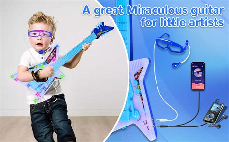 Guitar And Microphone Play Set With Glasses Music Toys With
