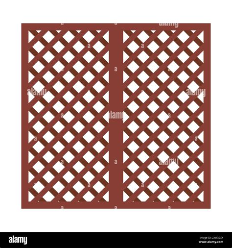 Cartoon Wooden Lattice Illustration Stock Vector Image And Art Alamy