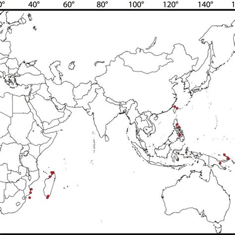 Map Showing Sampling Localities See Supplementary File For Details Download Scientific Diagram