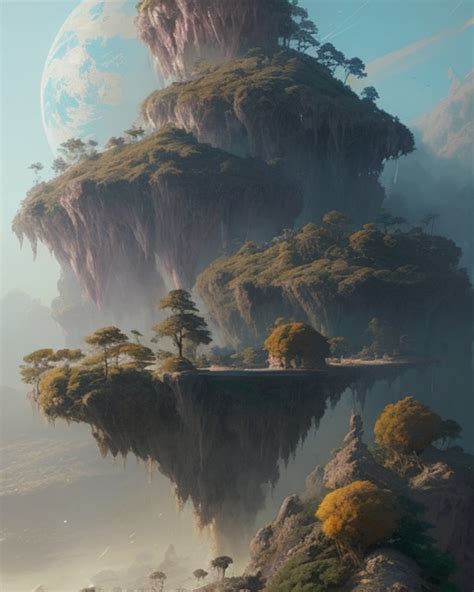 Download Ai Generated Islands Floating Royalty Free Stock Illustration