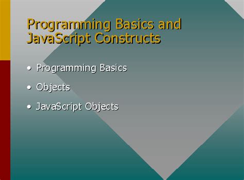 Programming Basics And Javascript Constructs
