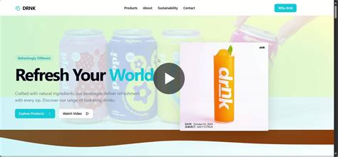 Frontenddevelopment Reactjs Webdesign Tailwindcss Uxui Webdevelopment Beverages