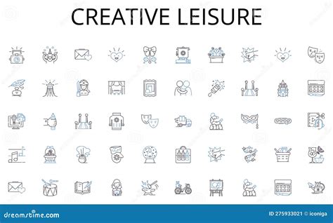 Creative Leisure Line Icons Collection Satisfaction Support Communication Responsiveness