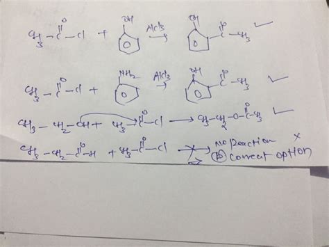 O Br Acetyl Chloride Does Not React With A Phenol C Ethanol B Aniline D Ethanal