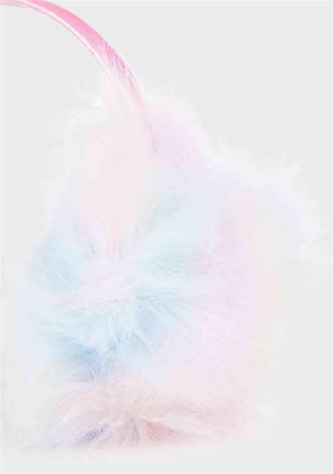 Tie Dye Faux Fur Ear Muffs Multi Dolls Kill