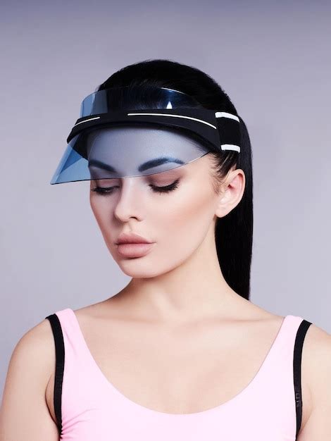 Premium Photo Fashion Model In A Summer Sports Cap