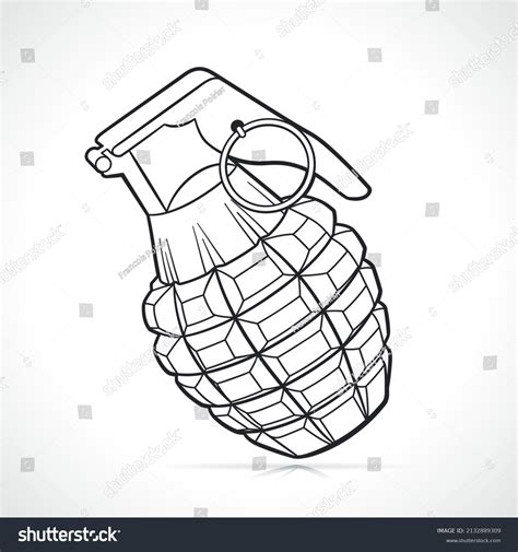 Exploding Grenade Drawing