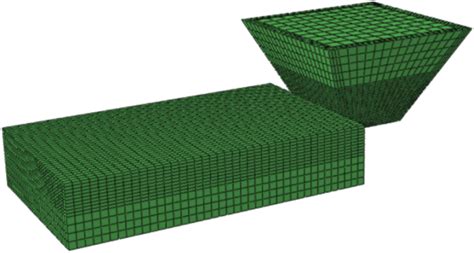 Single Abrasive Grain Wear Simulation Grid Division Geometric Model