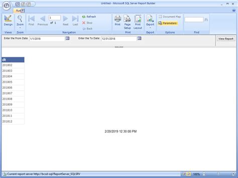 Sql Ssrs Must Declare Scalar Variable Error Query Data Set Stack Overflow
