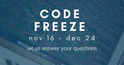 Its Almost Time For Skuvaults Annual Code Freeze What Does That Mean