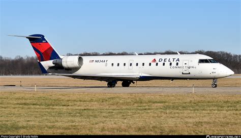 N834ay Delta Connection Bombardier Crj 200lr Cl 600 2b19 Photo By