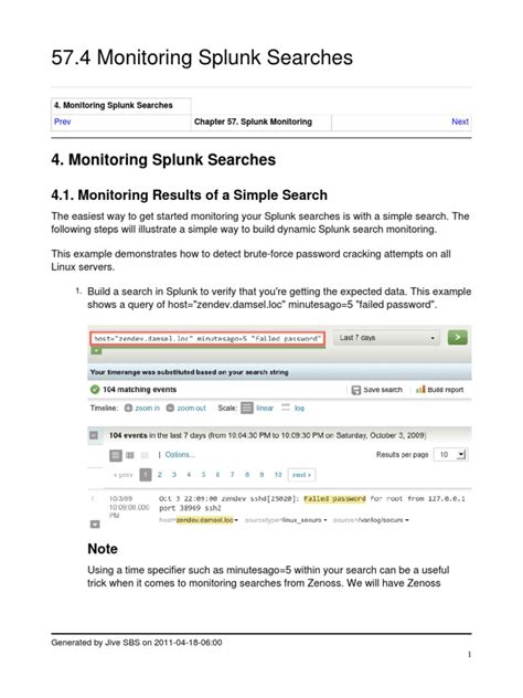 monitor splunk searches pdf password software