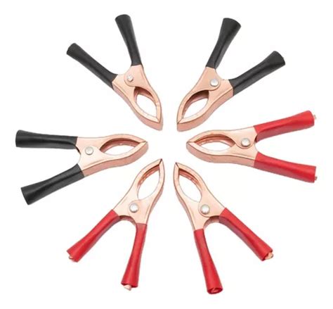 Pinza Caiman Aislada 7cm Negro Y Rojo Pack 20pzs MercadoLibre