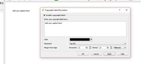 Labeling Adding The Details Of The Map Maker Into Qgis Map Geographic Information Systems