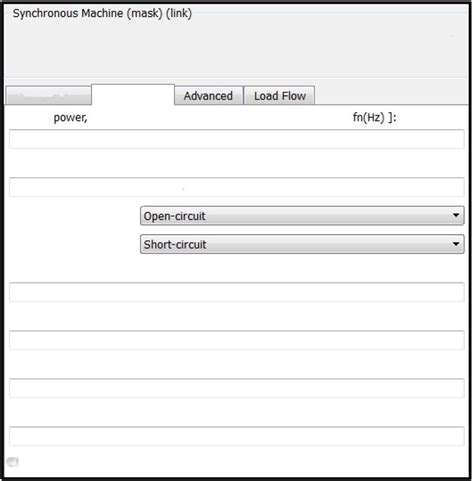 parameter box of synchronous generator in matlab download scientific