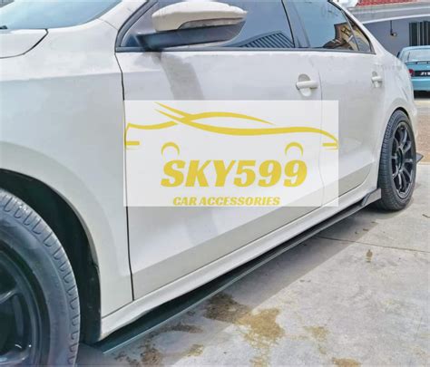 Volkswagen Jetta Front Bumper Diffuser Lip Wrap Angle Splitters Black