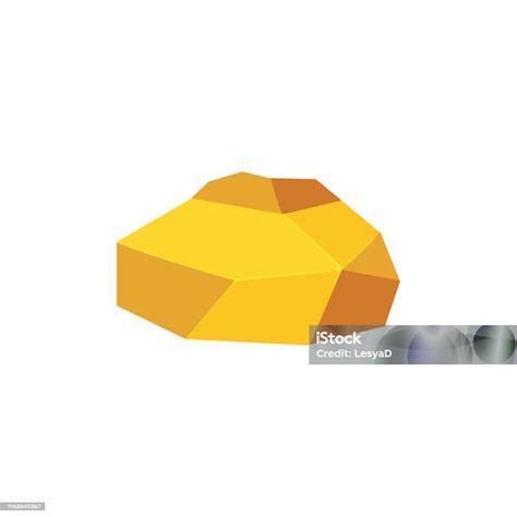 금바위 바위 자연 모양의 황금 돌입니다 벡터 일러스트 레이 션 0명에 대한 스톡 벡터 아트 및 기타 이미지 0명 거친 고체 Istock