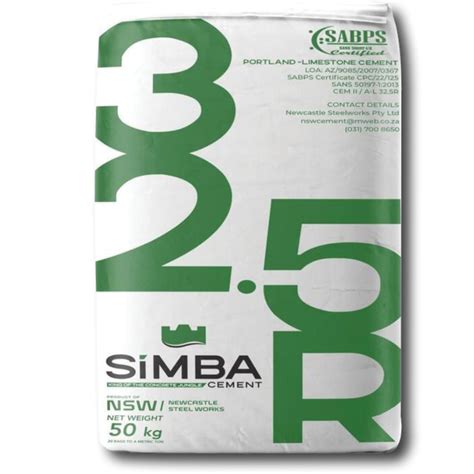 Simba Green Cement 325r 50kg Hyper Hardware