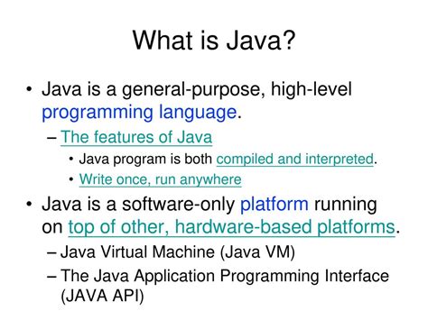 What is Java? A programming language Fully buzzword-compliant: - ppt ...