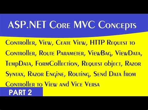 ASP NET Core View ViewBag And ViewData YouTube