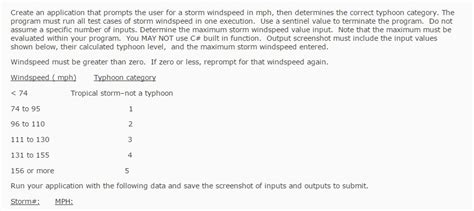 Solved Create An Application That Prompts The User For A
