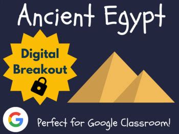 Ancient Egypt Escape Room Digital Breakout Scavenger Hunt Activities