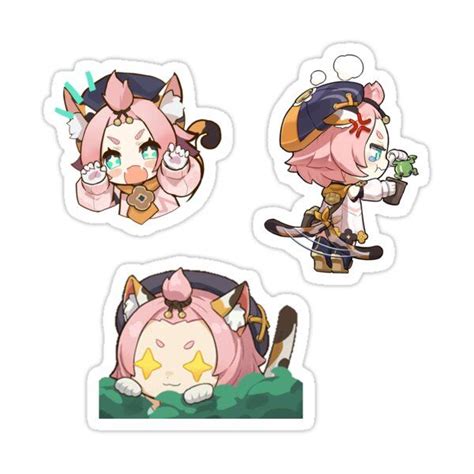 Chibi Genshin Impact Diona Sticker For Sale By Emily W Chibi Anime